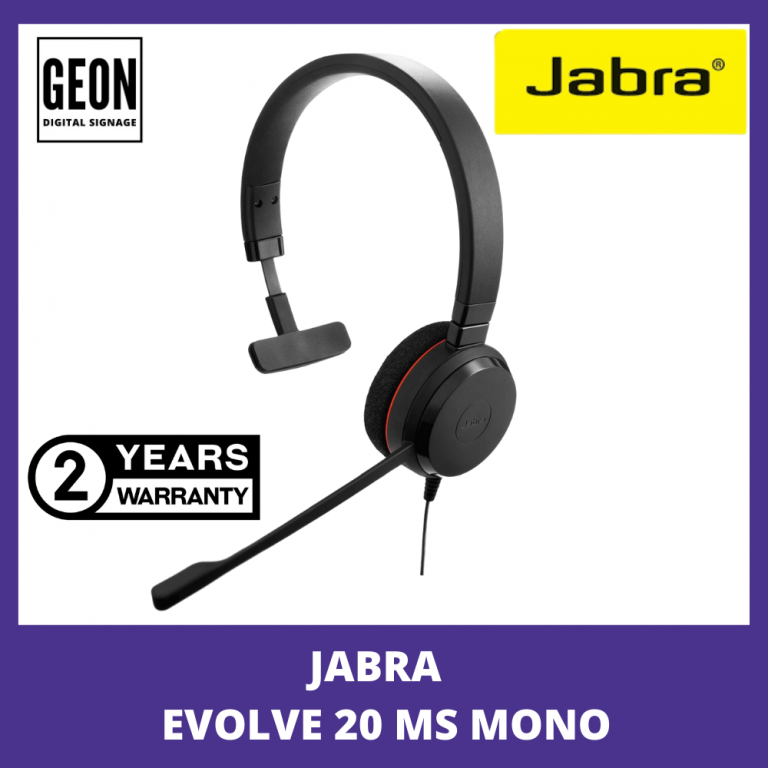 JABRA EVOLVE 20 MS MONO - Geon Asia