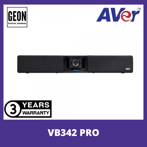 Aver VB342 Pro 4K PTZ Video Bar for Video Conferencing - Geon Asia