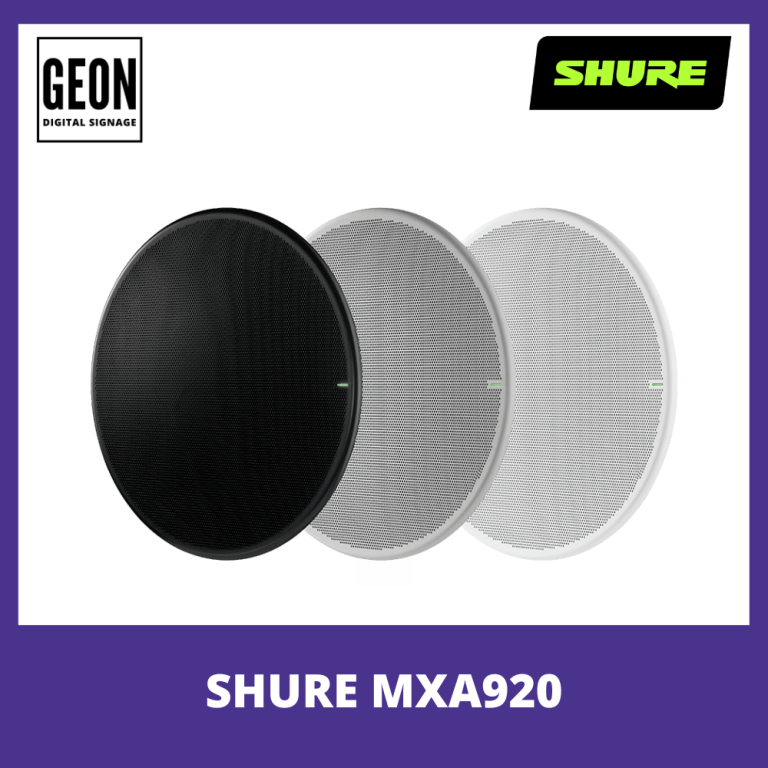 SHURE MXA920 Round Ceiling Array Microphone - Geon Asia