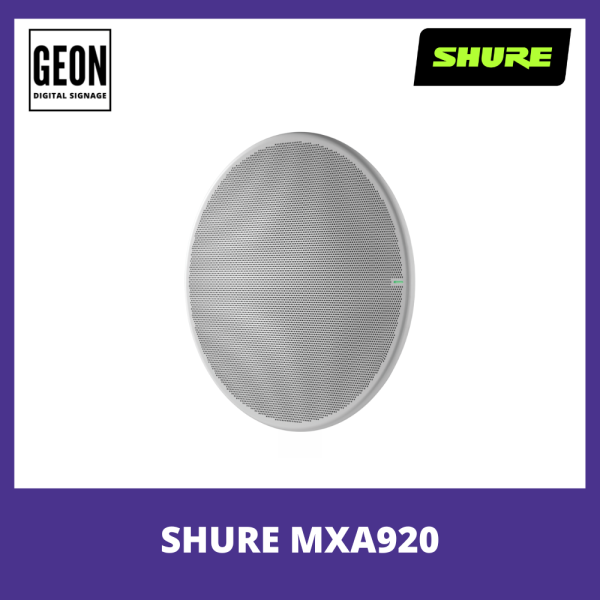SHURE MXA920 Round Ceiling Array Microphone - Geon Asia