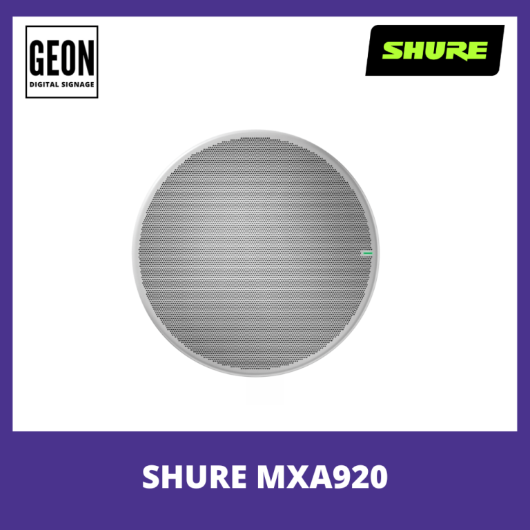 SHURE MXA920 Round Ceiling Array Microphone - Geon Asia
