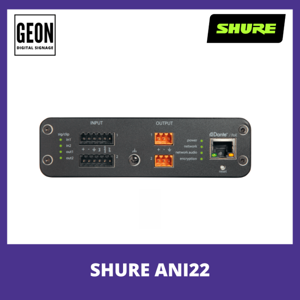 SHURE ANI22 Audio Network Interface – Geon Asia