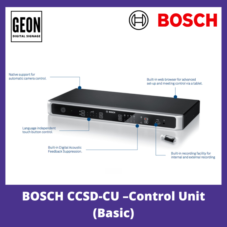 BOSCH CCSD-CU –Control Unit (Basic) – Geon Asia