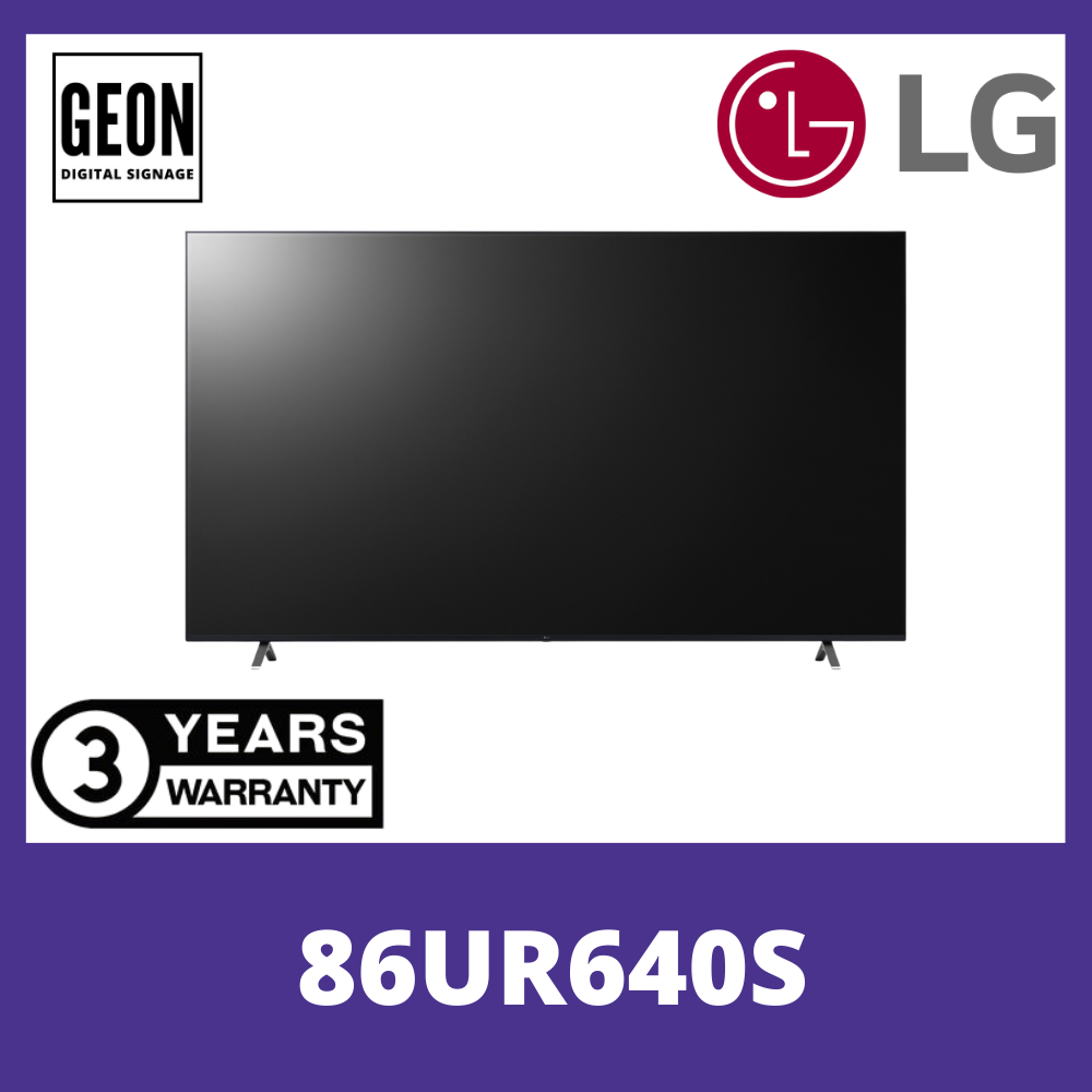 LG 86" 86UR640S UHD TV Signage - Geon Asia