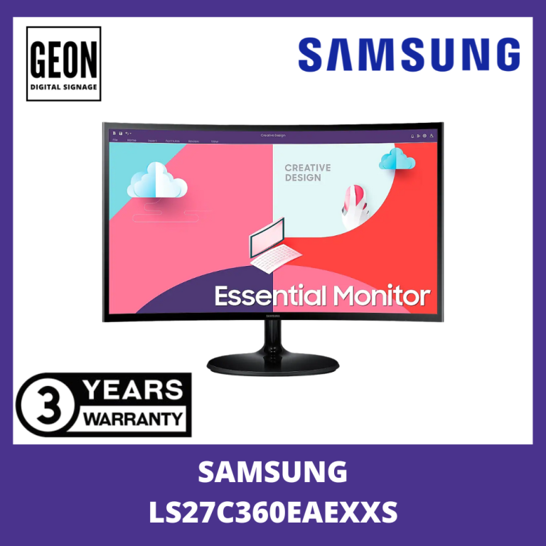 SAMSUNG 27″ Inch LS27C360EAEXXS Essential Curved Monitor S3 S36C - Geon ...